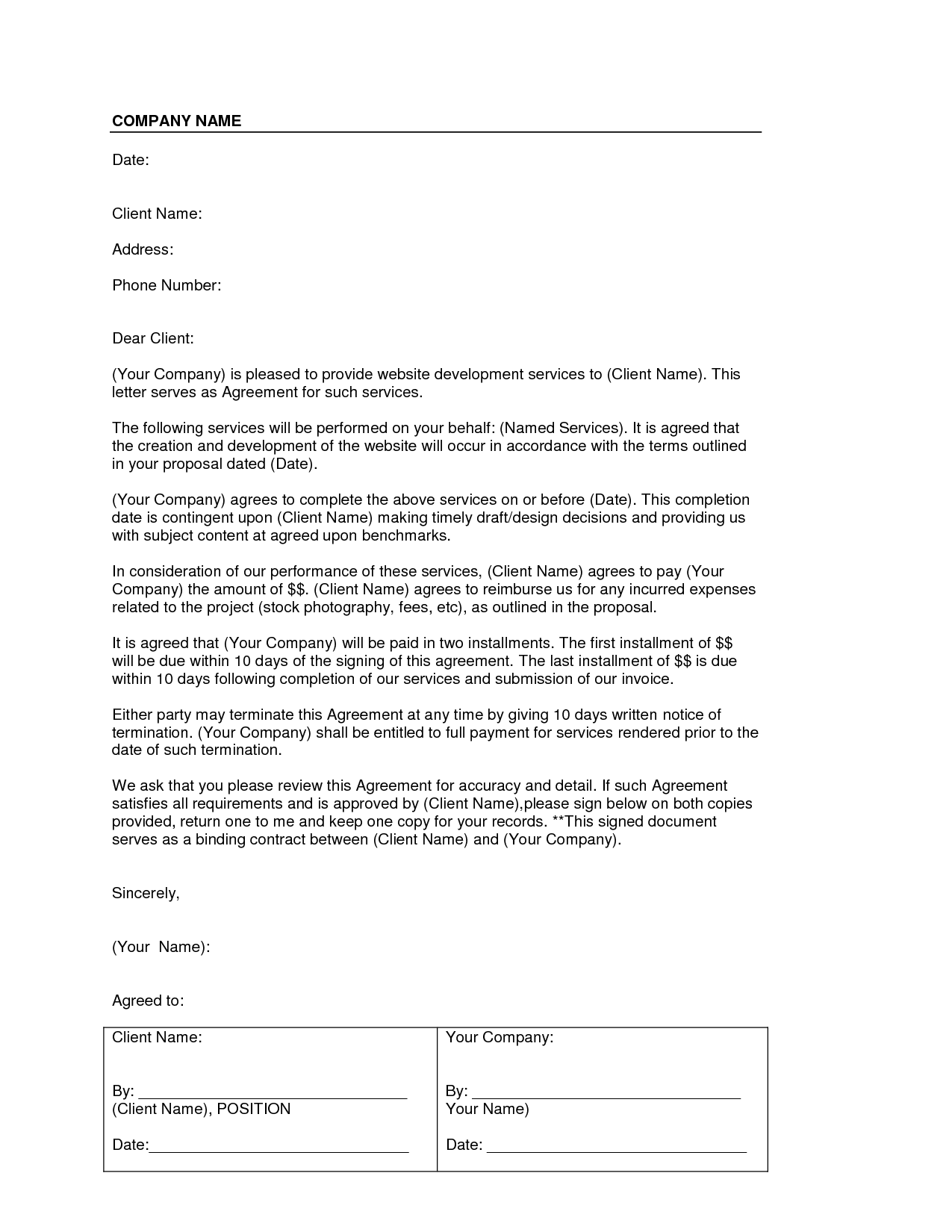 Sample Letter Of Agreement For Services Cover Letter sample-letter-of-agreement-for-services-cover-letter