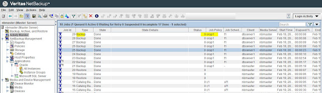 Remote Infrastructure Management: ORACLE RMAN Backup using NetBackup 8.1.2