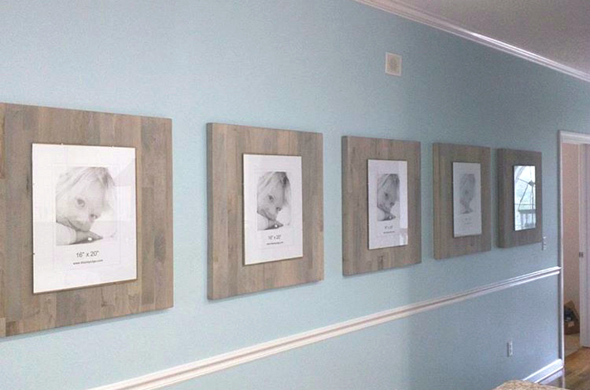 from Gardners 2 Bergers: Maple Flooring Picture Frames