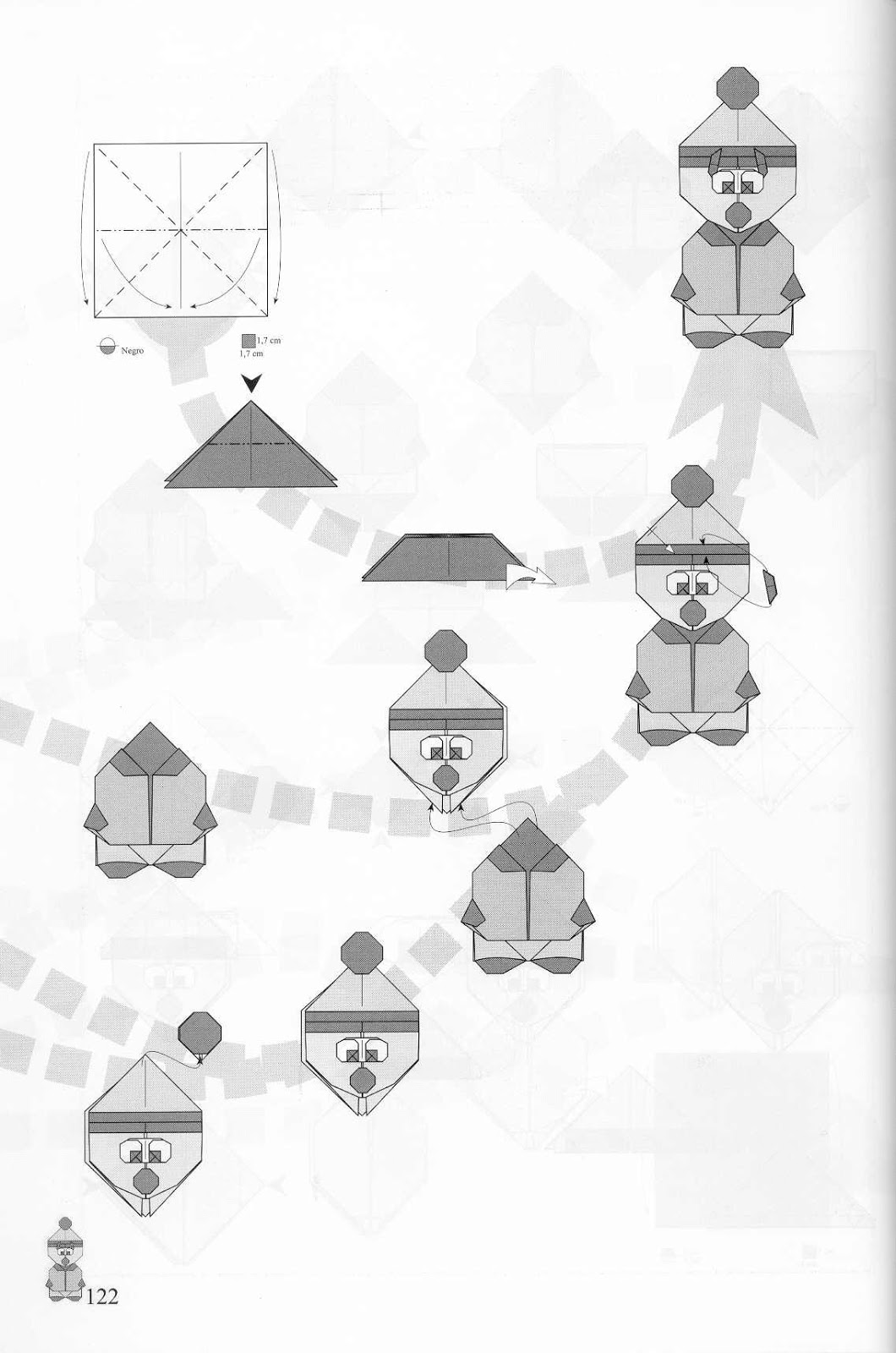 Origami Cartoon 3-Halle - Ruby Book Origami