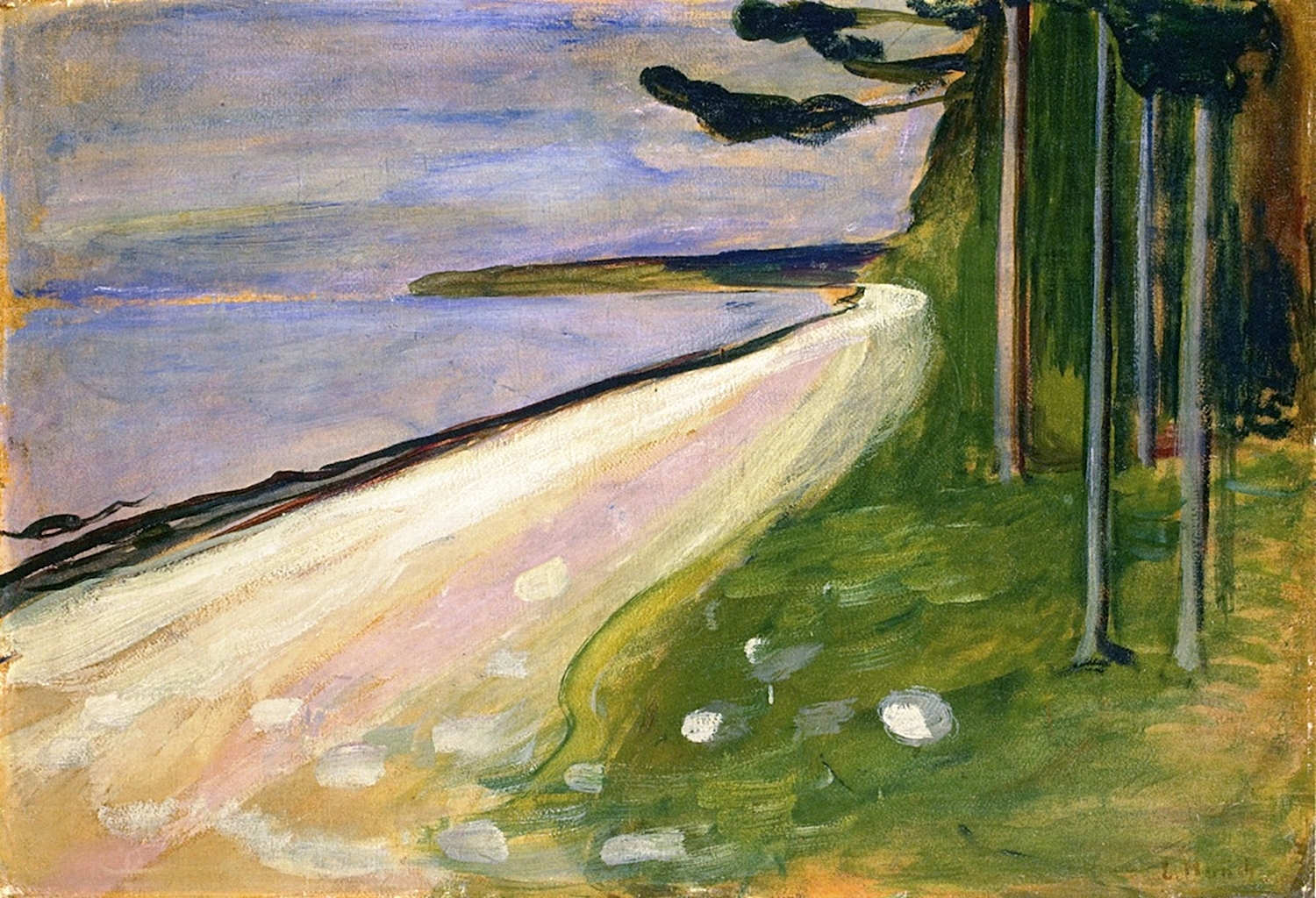 Enjoy some Damn Fine Art : Edvard Munch. Beach at Åsgårdstrand ...