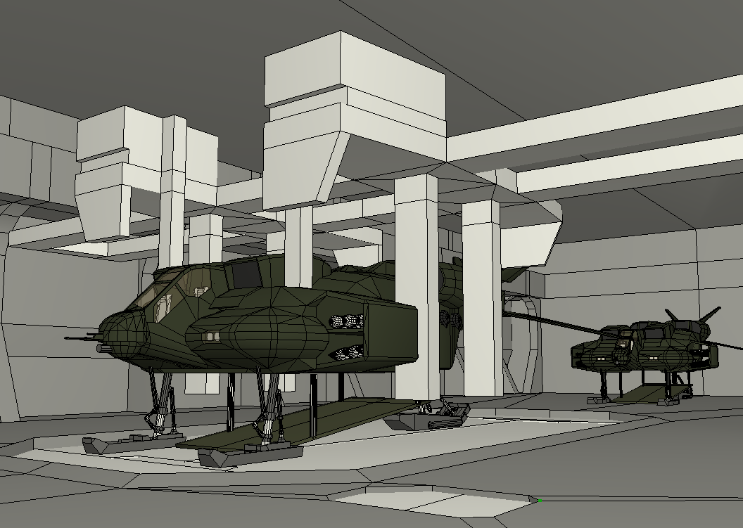 Desktopsimmer's 3D Models: USS Sulaco - Hangar Bay (Part 2)