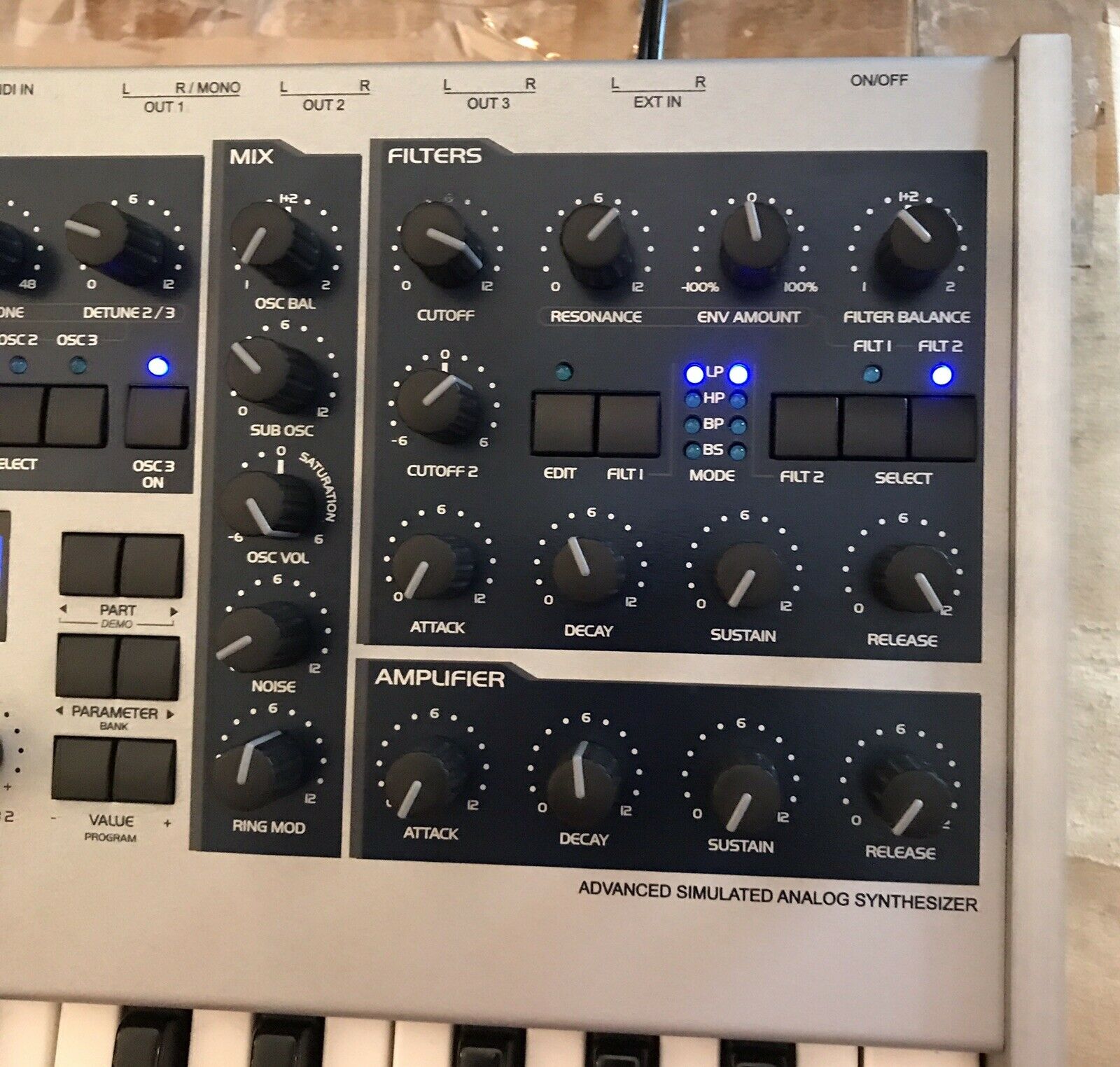 MATRIXSYNTH: Access Virus C Indigo 2 Keyboard Synthesizer SN 10200063 w ...