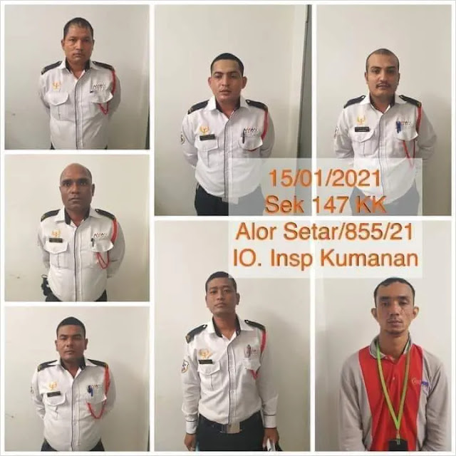 6 pak guard Bangla pukul lelaki Melayu ditahan