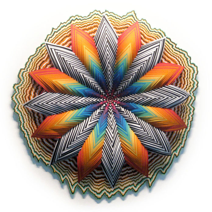 Psychedelic 3D Dimensional Papers Sculptures Art ~ FunGur.BlogSpot.com