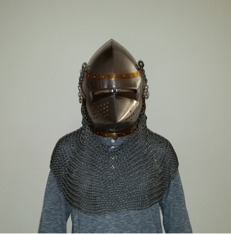 WAB Corner: Bascinet with Camail/Aventail Added