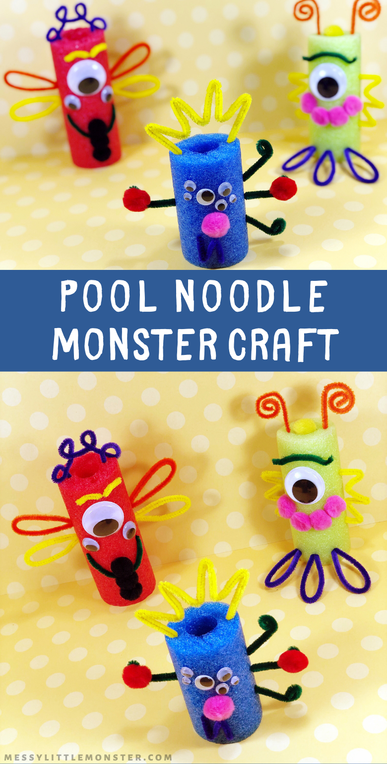 Pool Noodle Monster Crafts - Messy Little Monster