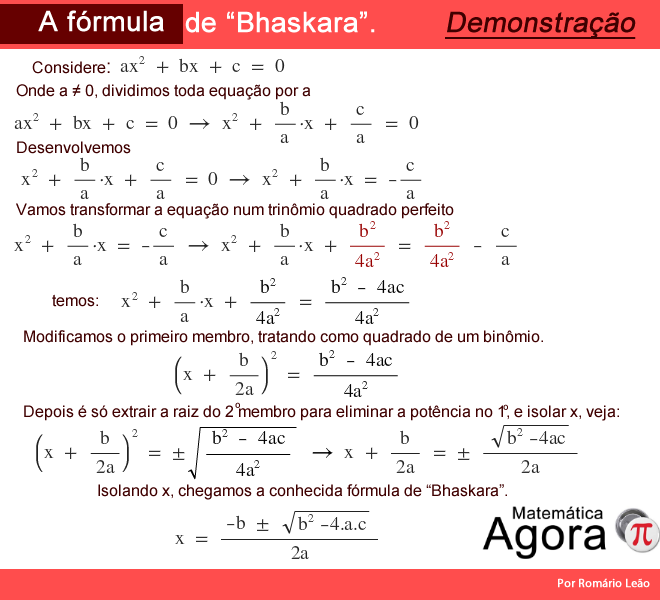 Educação Matematica: A fórmula de "Bhaskara"
