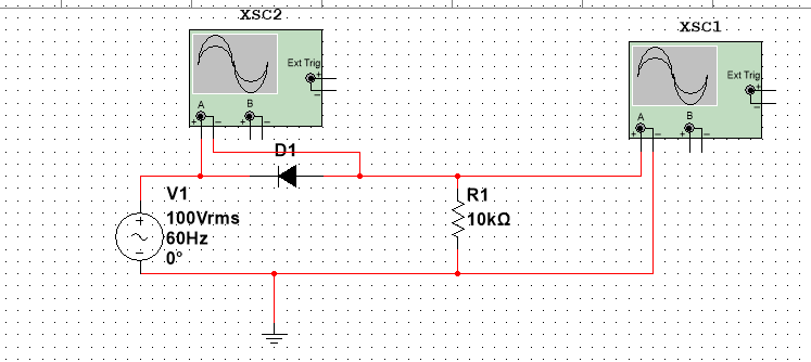 SIMULASI TEORI 3 KONDISI DIODA DENGAN MULTISIM