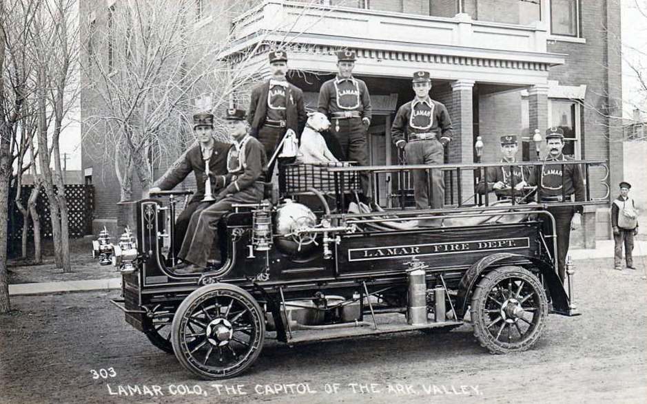 transpress nz: early fire engine in Lamar, Colorado