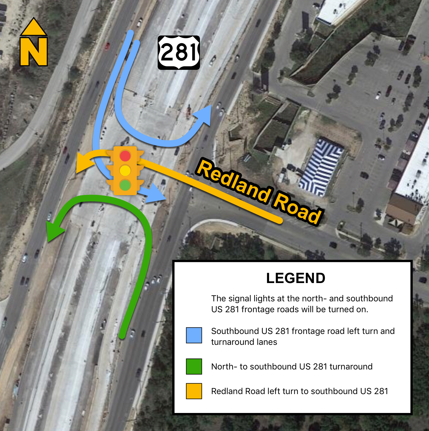 Go Ahead!: US 281 Openings: Redland Rd. Bypass Ramp & Signalized ...