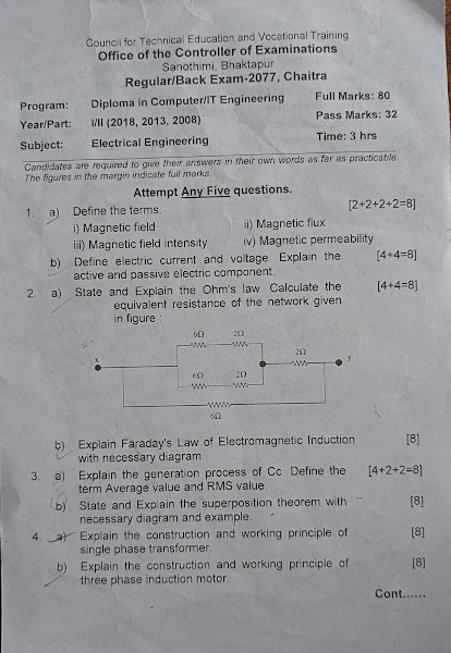 Electrical Engineering Questions Papers CTEVT electrical-engineering-questions-papers-ctevt