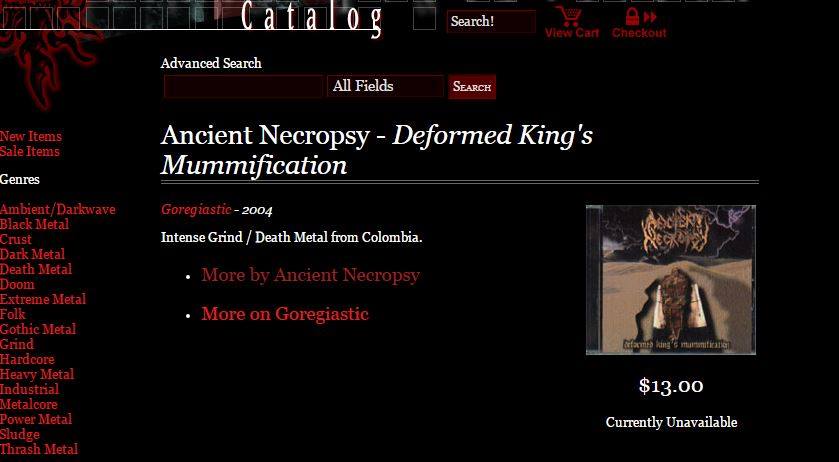 Ancient Necropsy Official Website