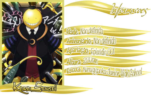 Ansatsu Kyoushitsu PROJECT: Biografia de Koro-Sensei