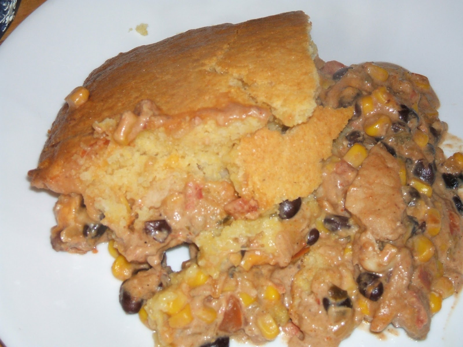 Handmade With Love x2: Mexican Cornbread Chicken Casserole "Wild ...