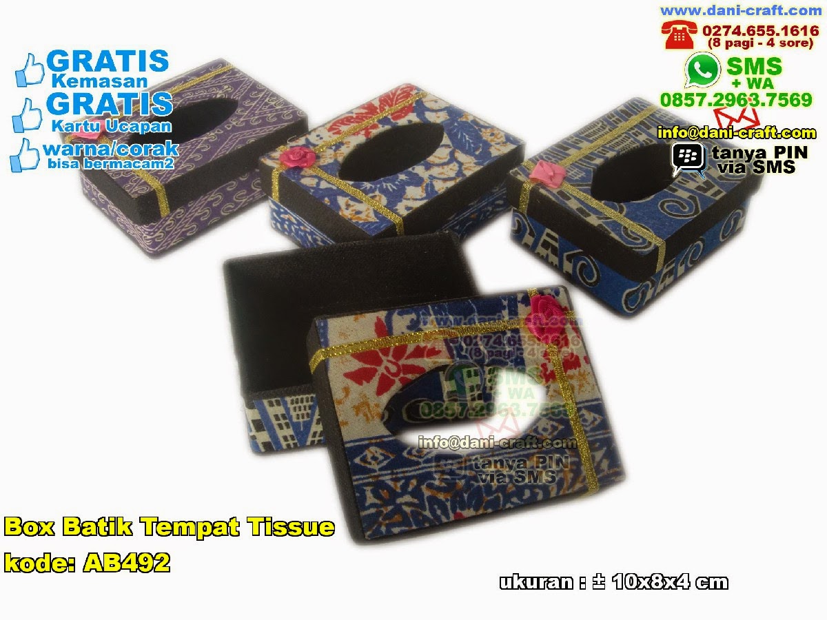 Box Batik Tempat Tissue | Souvenir Pernikahan