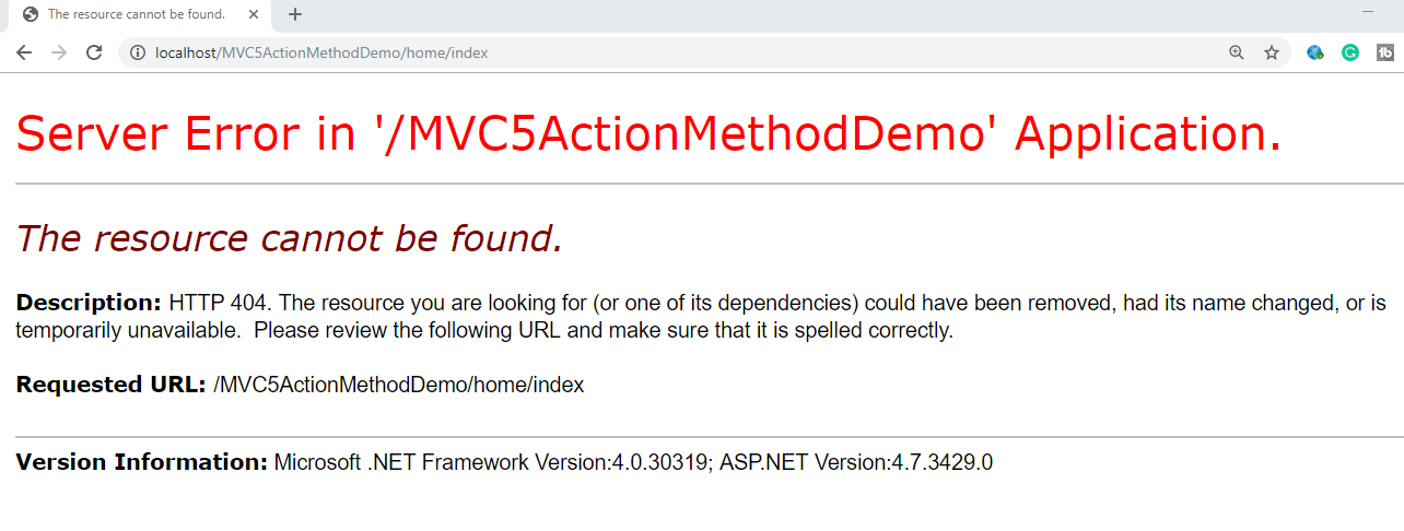 Action Method In Asp Mvc 5 ~ Programming With Shri