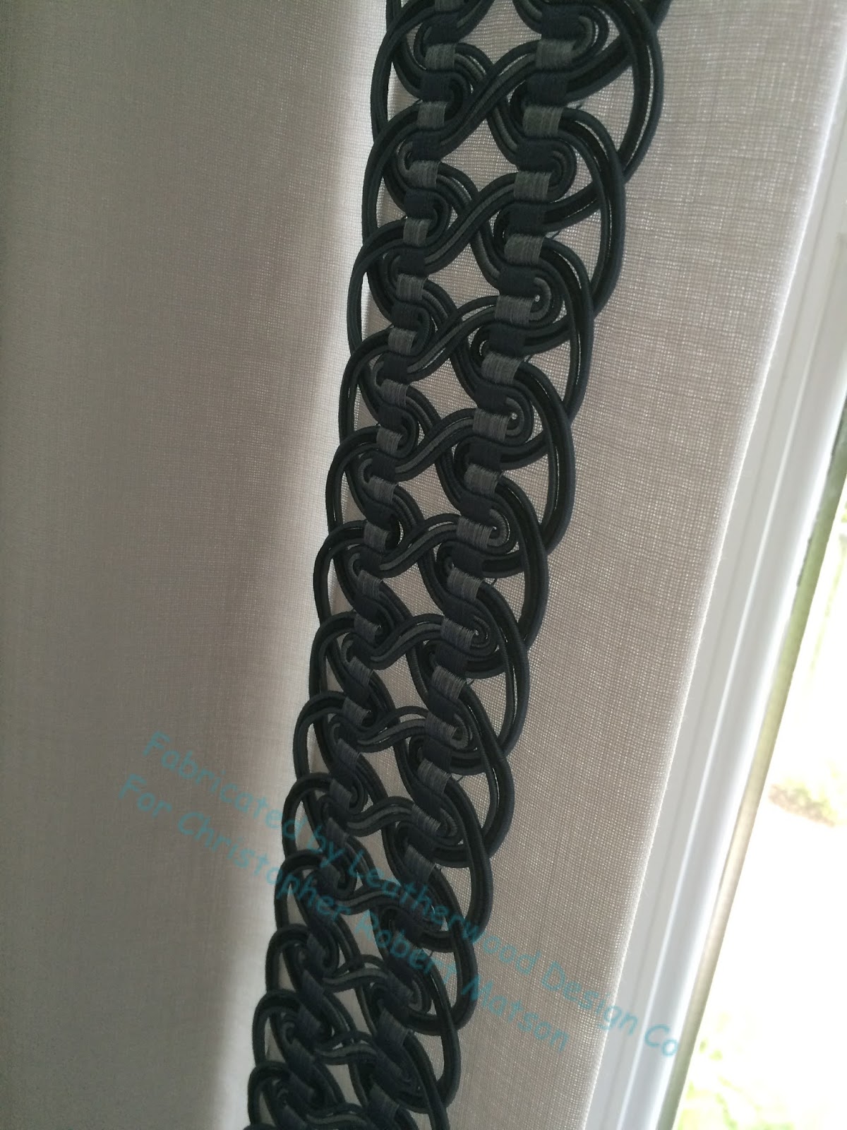 Leatherwood Design Co: Sewing loop braid to wool sheers