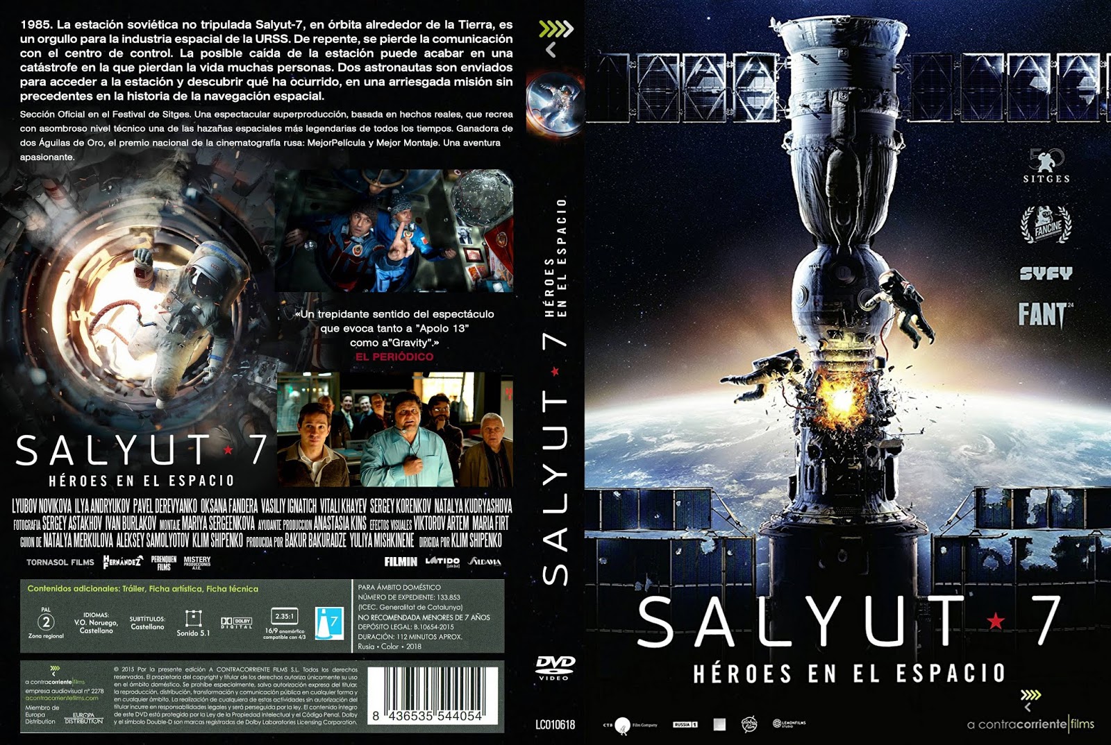PELÍCULAS Y CONCIERTOS: Salyut 7 - Héroes en el espacio (2017)