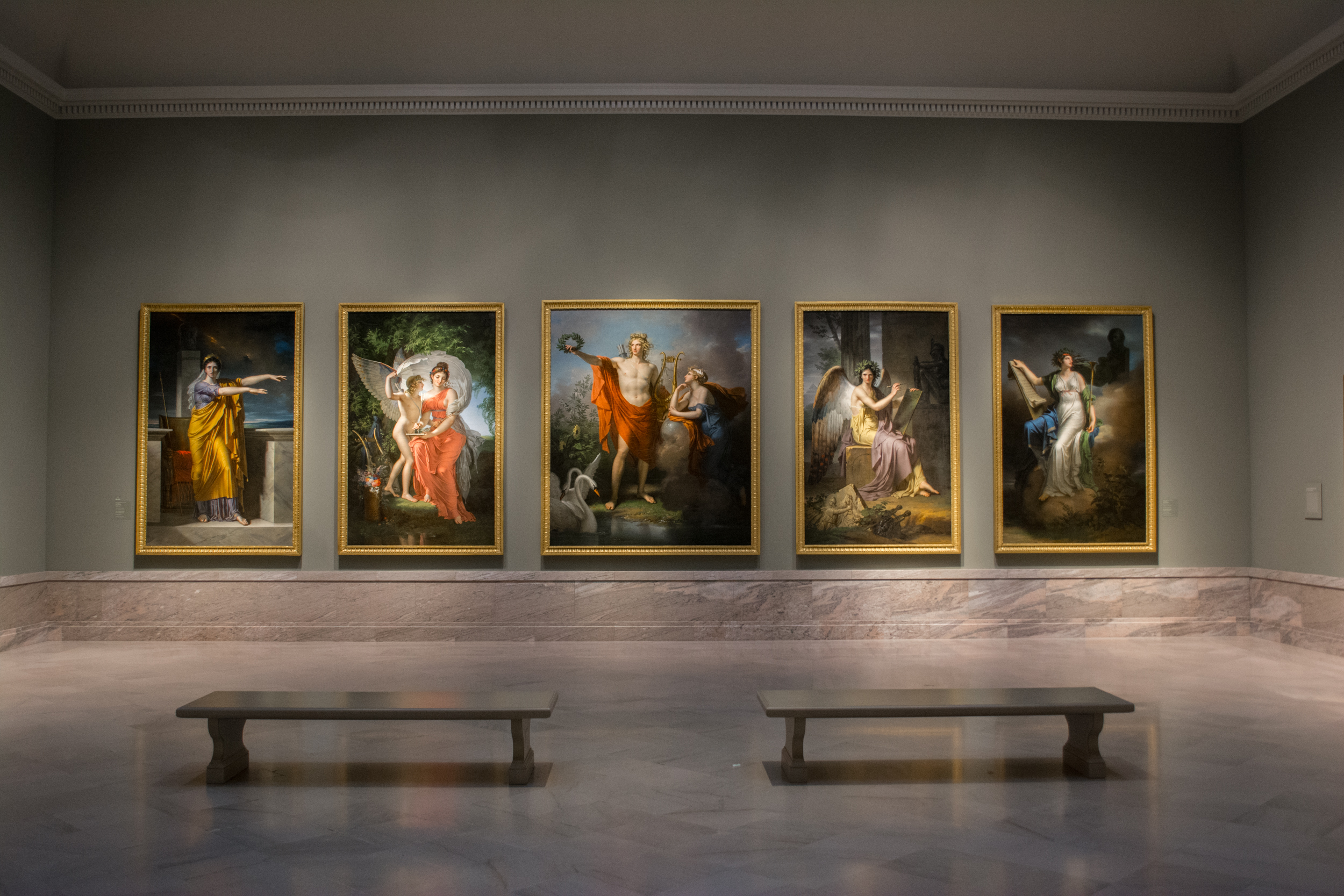 Charles Meynier | Apollo and the Muses, 1798 | Tutt'Art@ | Masterpieces