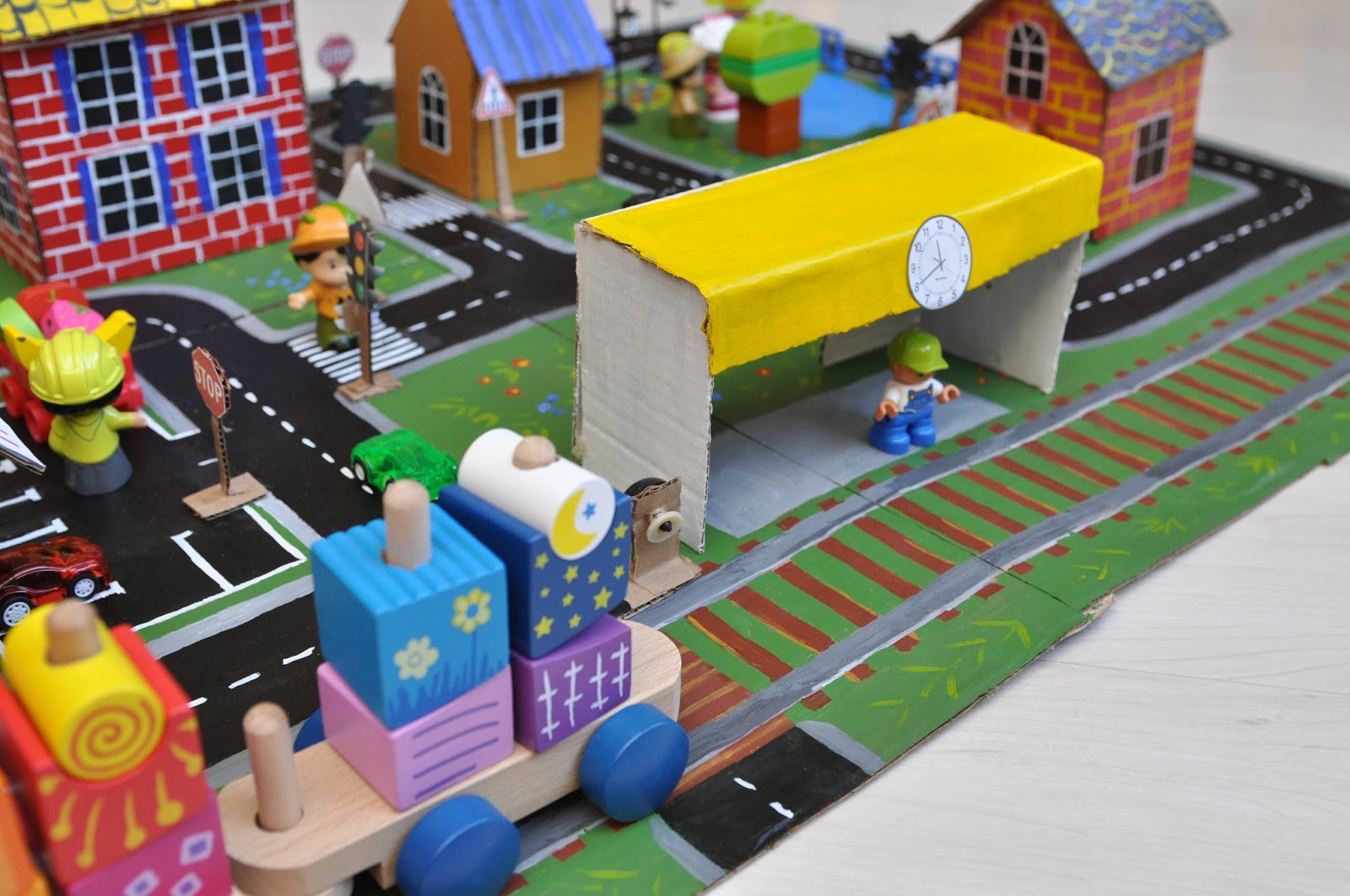 Creative Projects for Kids: Cardboard Town