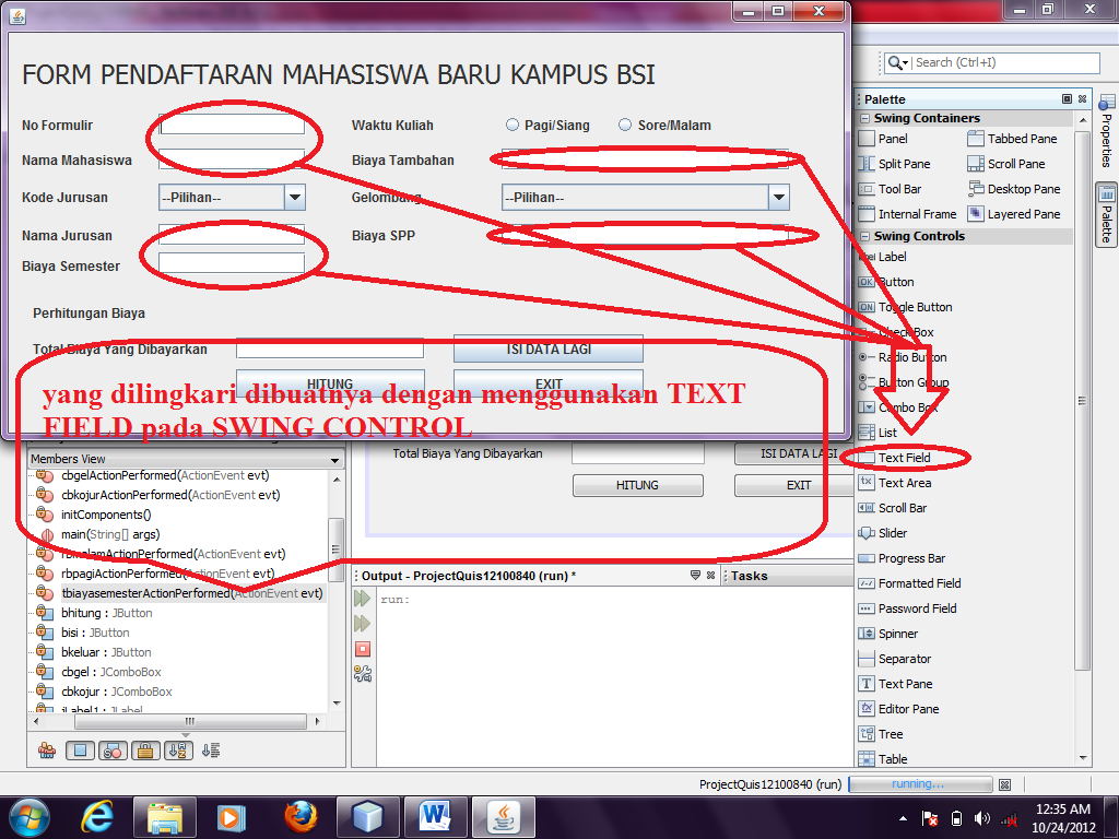 Cara Membuat Java JFrame Form Sederhana Menggunakan Java NetBeans.6.9.1 ...
