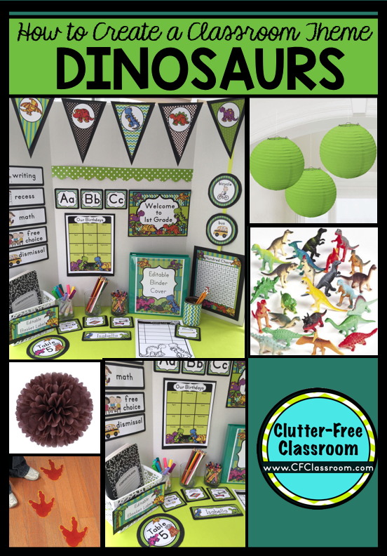 Dinosaur Themed Classroom - Ideas & Printable Classroom Decorations ...