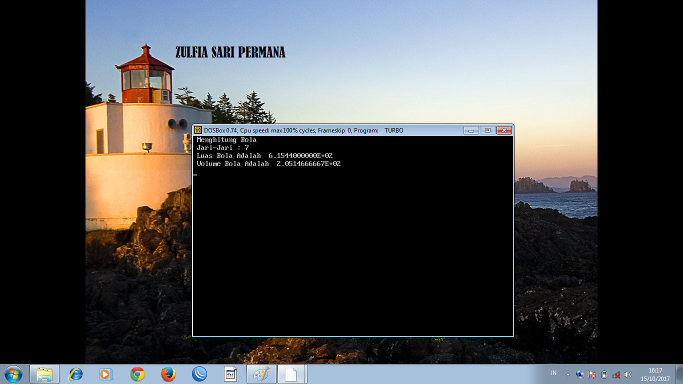 Contoh Source Code Perhitungan Bangun Ruang