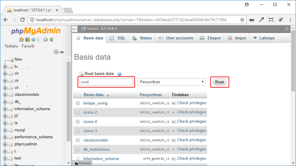 Tutorial Lengkap CRUD PHP MySQLi Part (1) Membuat Database MySQL ~ Abdhul Tutorial Lengkap CRUD PHP MySQLi Part (1) Membuat Database MySQL ~ Abdhul
