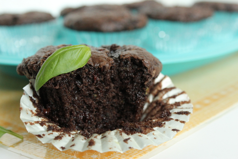 Tried in Blue: Weird Recipe Wednesday: Chocolate Basil Zucchini Muffins