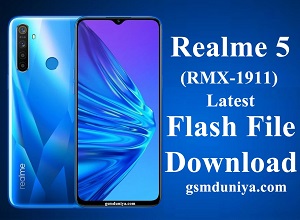 Realme 5 RMX1911 Flash File (Official Stock Rom)