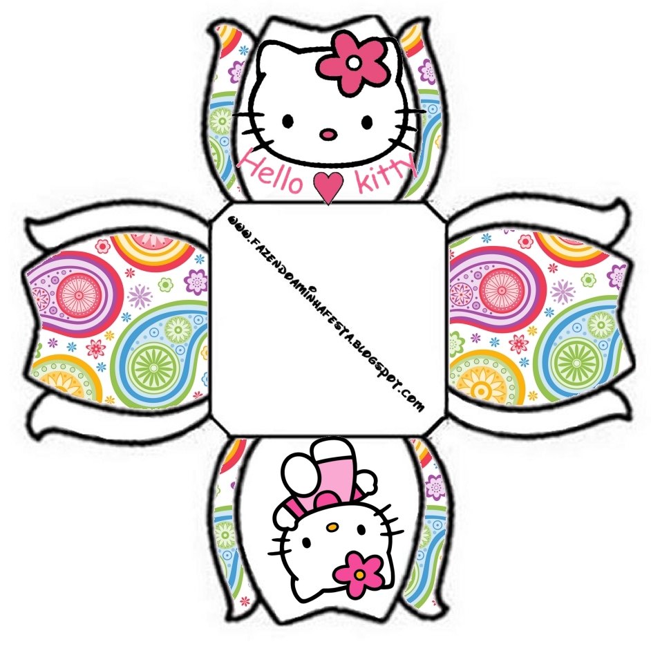 Hello Kitty Party: Free Printable Boxes. - Oh My Fiesta! in english