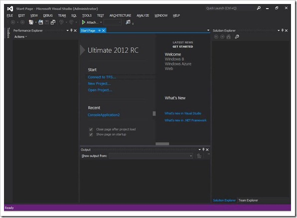Discovering New Things at the Technology..,: Visual Studio 2012 Download
