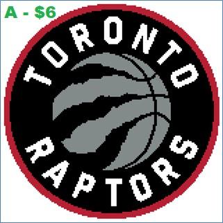 EASY PATTERNS: Toronto Raptors cross-stitch pattern