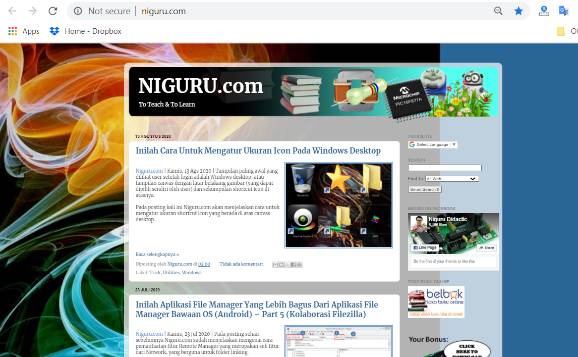 Inilah Cara Mengatur Ukuran Tampilan Browser - Niguru Indonesia