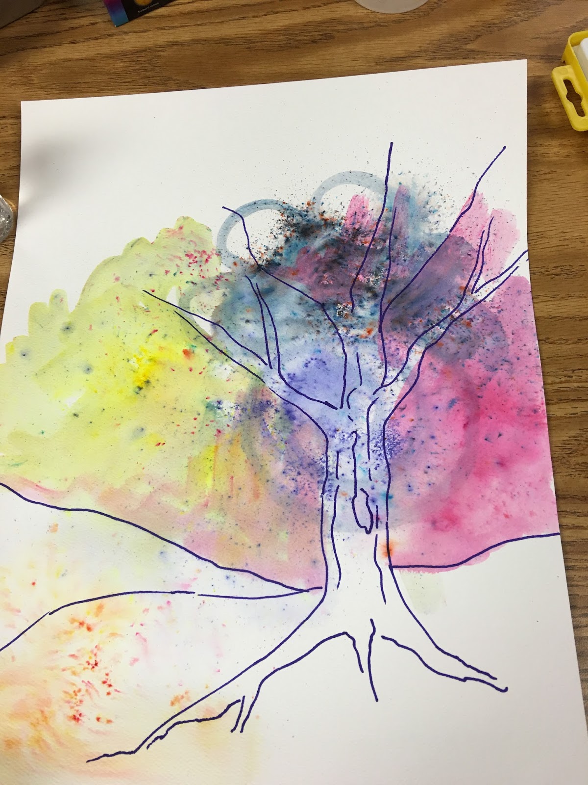 Art Room Blog: Professional Development Day Using Brusho...