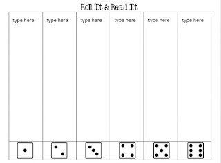 Miss Martel's Special Class: Read It and Roll It