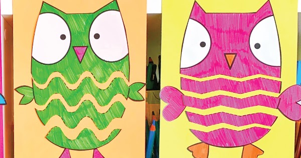 Owl Scissor Skill Crafts | From the Pond