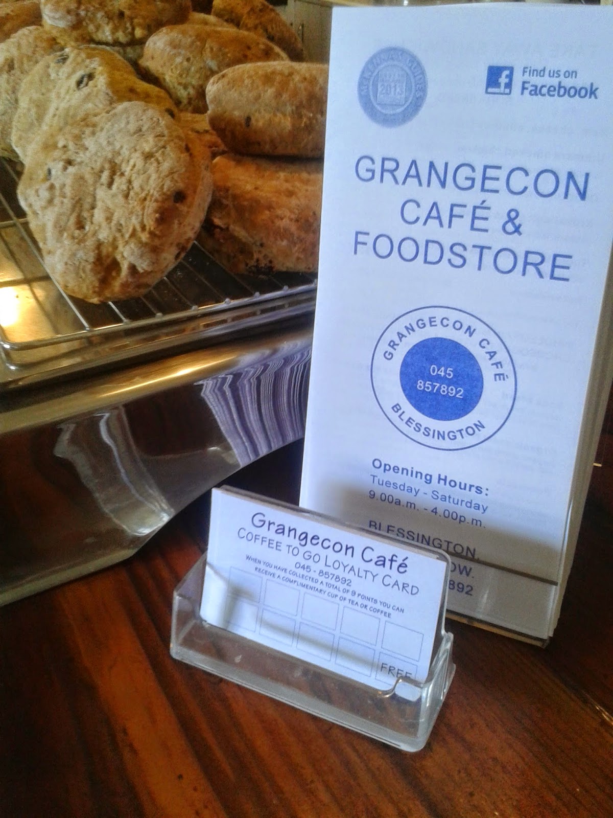 Grangecon Café and Foodstore: Take-away menu