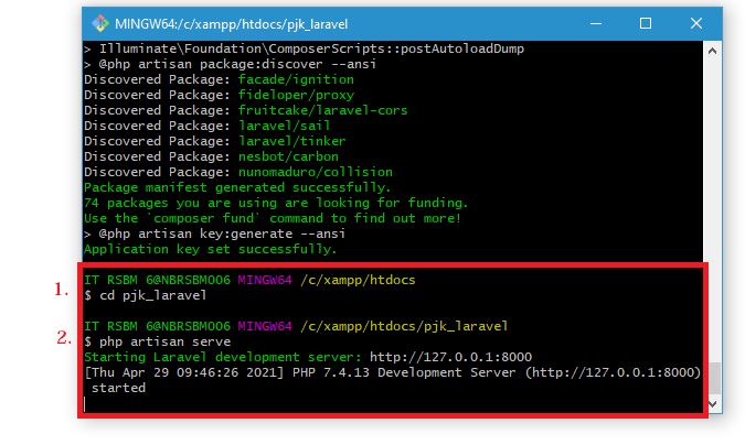 Cara Mudah Instalasi Laravel 8 Menggunakan Composer dan Git - KETUTRARE Cara Mudah Instalasi Laravel 8 Menggunakan Composer dan Git - KETUTRARE