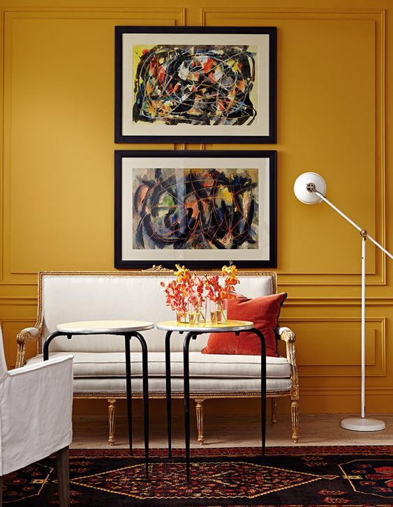 Eye For Design: Mustard Colored Interiors.......Tasteful And Trendy