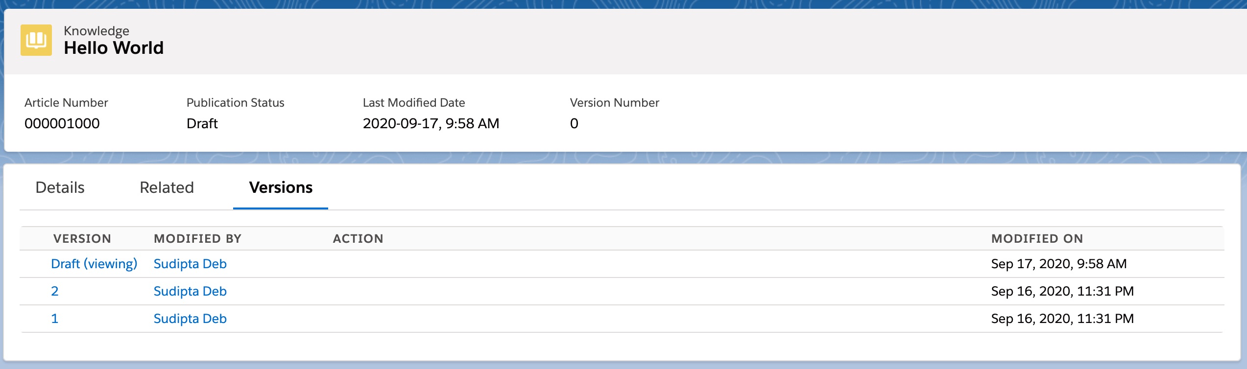 Understand Salesforce Lightning Knowledge Data Model | Technical Potpourri from Sudipta Deb