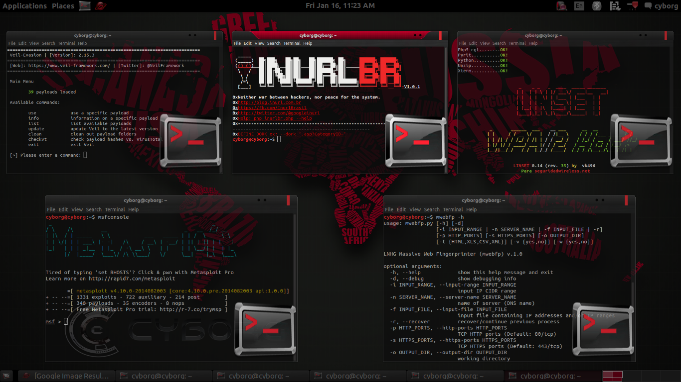 تعرف على توزيعة Cyborg Hawk Linux الموجهة لاختبار الاختراق - محترفي الحماية