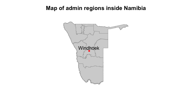 R for Biochemists: Three maps of Namibia...