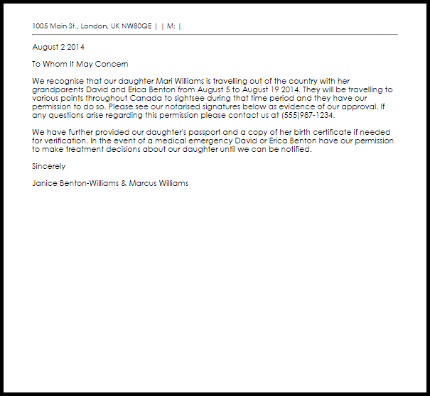 Letter Of Permission To Travel Thankyou Letter letter-of-permission-to-travel-thankyou-letter