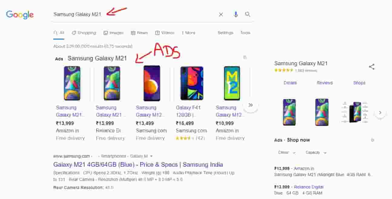 Three Types of Search Queries in Search Engines