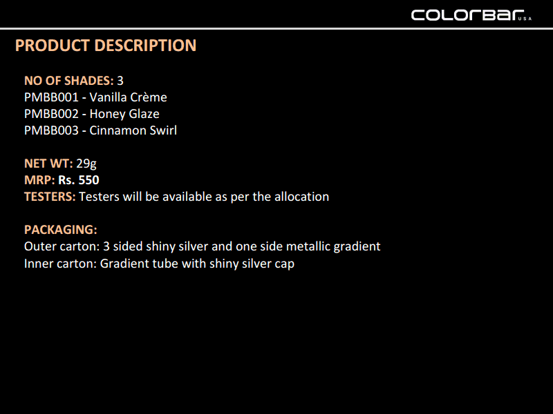 COLORBAR NEW LAUNCHES- PERFECT MATCH BB CREAM & ULTIMATE MAKEUP ...