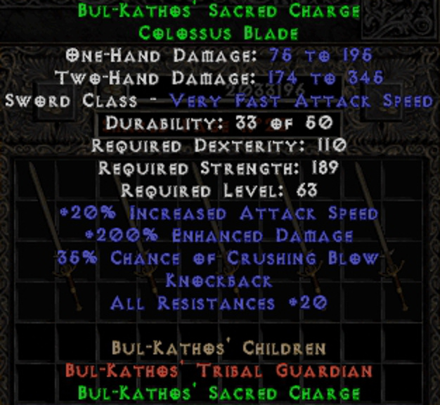 Lilura1: BUL KATHOS' SACRED CHARGE, Diablo 2 Resurrected