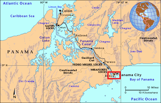 Photo-ops: Panama Canal: Bridge of the Americas, Balboa, Panama