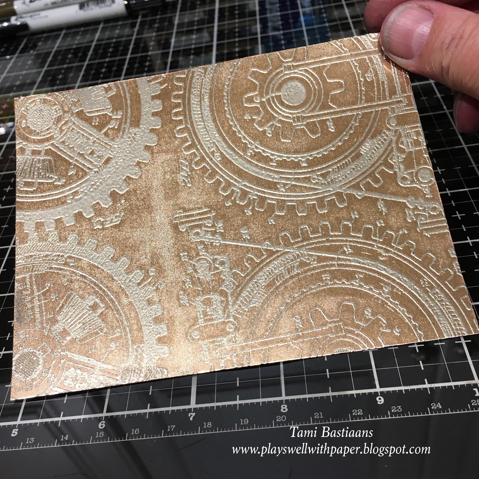 Plays Well With Paper: Weird Science - Vintage Stamped Metallic Embossing